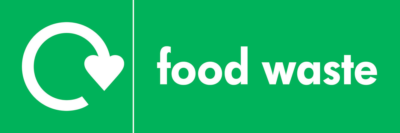 Food waste icon with logo (landscape) - WRAP Resource Library